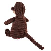 China Fleece Pet Squeaky Toy Animal Shape Plush Chew Toy for Dogs Cats Multiple Colors for sale