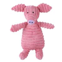 China Fleece Pet Squeaky Toy for Dogs Cats Animal Shape Chew Bite Resistant Indoor Play 10 Colors for sale