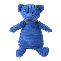 China Fleece Pet Squeaky Toy Animal Shape Plush Chew Toy for Dogs Cats Multiple Colors for sale