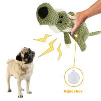 China Velvet Squeaky Dog Chew Toy 40cm Interactive Molar for Dental Health for sale