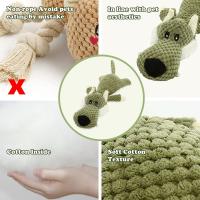 China Soft Interactive Pet Dog Bites Toy Squeaky Chew Molar Toy 40x19cm Velvet for Small Animals Dogs for sale
