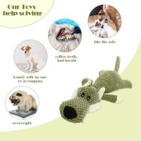 China Velvet Squeaky Dog Chew Toy 40cm Interactive Molar for Dental Health for sale