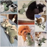 China Soft Interactive Pet Dog Bites Toy Squeaky Chew Molar Toy 40x19cm Velvet for Small Animals Dogs for sale