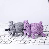 China Eco Friendly Custom Cotton Rope Dog Toys Bulk Interactive Pet Supplies for Small Animals for sale