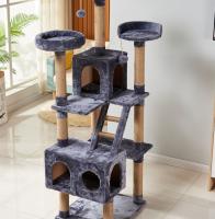 China Customizable Cat Tree Scratch Post with Sisal Rope Interactive Toy for Pet Play 10 Pcs MOQ for sale