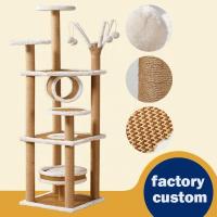 China Modern Luxury Cat Tree with Sisal Scratching Posts Sustainable Cat Furniture OEM ODM for sale