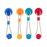 China Pet Dog Self Play Tug Pull Force Vent Durable Strong Teeth Cleaning Suction Cup TPR for sale