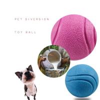 China Solid Rubber Dog Chew Balls 6cm Diameter Durable Teeth Cleaning Elastic Toy for Aggressive Chewers for sale