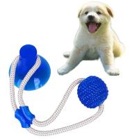 China Pet Dog Self Play Tug Pull Force Vent Durable Strong Teeth Cleaning Suction Cup TPR for sale