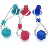 China Pet Dog Self Play Tug Pull Force Vent Durable Strong Teeth Cleaning Suction Cup TPR for sale