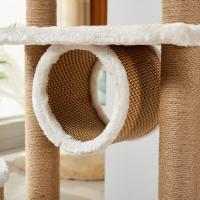 China Multi Level Cat Tree House Scratching Post Heavy Duty Sisal Rope Cat Tower Climbing Tree for Cats 2 Pcs MOQ for sale
