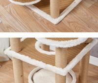 China Multi Level Cat Tree House Scratching Post Heavy Duty Sisal Rope Cat Tower Climbing Tree for Cats 2 Pcs MOQ for sale