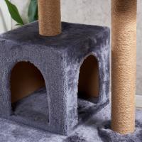 China Big Cat Tree Scratch Post Original Design Faux Fur Rope  with ParticleboardLogo Customized Logo for sale
