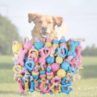 China Natural Chew Toys Set for Small Dogs Puppies TPR Molar Rod Rope Toy Catnip Infused 4 Sizes for sale