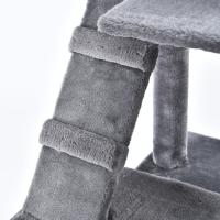 China Custom Wooden Cat Climbing Tree with Modern Luxury Design and Scratching Post Tower for sale