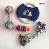 China OEM ODM Cotton Rope Dog Toys for Aggressive Chewers 4 Sizes Assorted Pack for sale