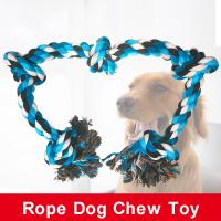 China Chewer Toy Large Dog Aggressive Colors Crocheted Indestructible Rope Polyester Material for sale