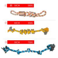 China Chewer Toy Large Dog Aggressive Colors Crocheted Indestructible Rope Polyester Material for sale