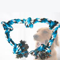 China Chewer Toy Large Dog Aggressive Colors Crocheted Indestructible Rope Polyester Material for sale