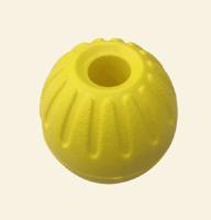 China Interactive EVA Indestructible Tennis Ball Float Dog Toy 7cm 9cm Durable Rubber Rope for sale