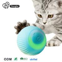 China Interactive Electric Cat Toy Ball ABS Material Molar Teeth Sound Play 100 Pcs MOQ for sale