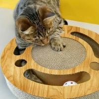 China Sustainable Wooden Cat Toy Ball 5.5x33cm Interactive Play Exercise Eco Friendly Pet Toy for sale