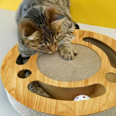 China Sustainable Wooden Cat Toy Ball 5.5x33cm Interactive Play Exercise Eco Friendly Pet Toy for sale