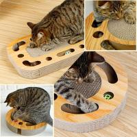 China Sustainable Wooden Cat Toy Ball 5.5x33cm Interactive Play Exercise Eco Friendly Pet Toy for sale