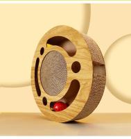 China Sustainable Wooden Cat Toy Ball 5.5x33cm Interactive Play Exercise Eco Friendly Pet Toy for sale