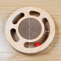 China Sustainable Wooden Cat Toy Ball 5.5x33cm Interactive Play Exercise Eco Friendly Pet Toy for sale