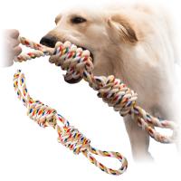 China Pet Cotton Rope Dog Toy 60cm Tough Durable Interactive Chew for Active Pets for sale