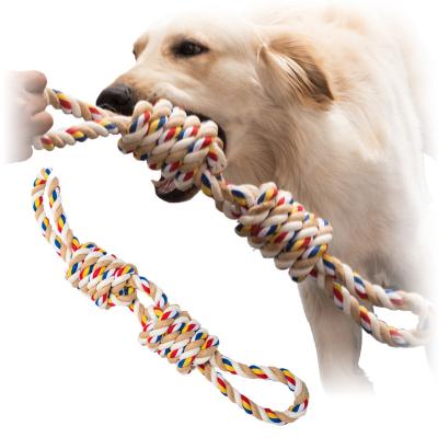 China Pet Cotton Rope Dog Toy 60cm Tough Durable Interactive Chew for Active Pets for sale