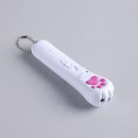 China Sustainable ABS Cat Laser Toy White USB Charging Laser Pointer Cat Toy for sale