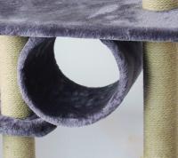 China Wooden Large Cat Scratcher House Tower with Sisal Fabric 37x58x158cm Custom Sizes for sale