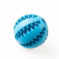 China Pet Dog Rubber Treat Dispensing Ball 5cm 11cm Interactive Food Puzzle Chew Toy for sale