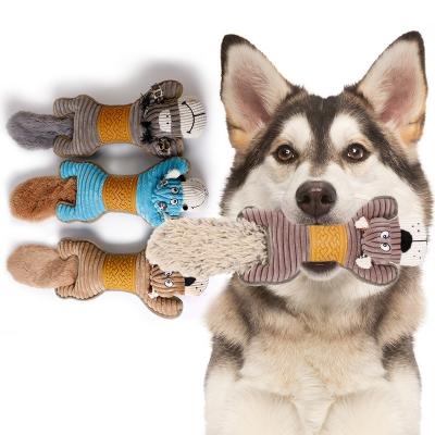 China TPR Plush Dog Toy for Aggressive Chewers Teeth Cleaning 7-15 Years for sale