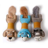 China TPR Plush Dog Toy for Aggressive Chewers Teeth Cleaning 7-15 Years for sale