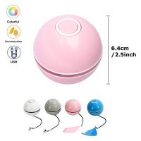 China Interactive Electric Cat Toy with Laser & Feather - 65mm USB Rechargeable Ball, 3-4 Hour Battery Life for sale