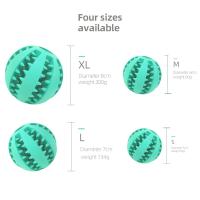China Interactive Dog Toy Pet Ball Food Puzzle Bite Chew 5-7cm Sustainable Rubber for sale