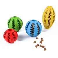 China Interactive Dog Toy Pet Ball Food Puzzle Bite Chew 5-7cm Sustainable Rubber for sale