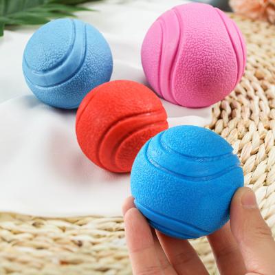 China Natural TPR Foam Dog Toy Teeth Cleaning Durable Outdoor Training Ball 5cm 7cm for sale
