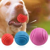 China Natural TPR Foam Dog Toy Teeth Cleaning Durable Outdoor Training Ball 5cm 7cm for sale