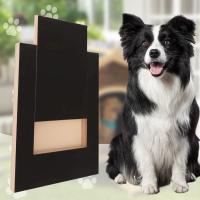 China Wooden Dog Nail Scratch Board with Treat Dispenser 13.77x9.84x1.2 inch for Indoor Outdoor Use for sale