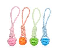China Orange Dog Chew Ball Durable Rubber Pet Toy 34cm for Play and Exercise for sale