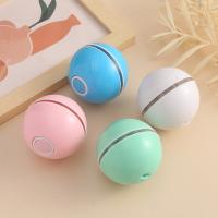 China Blue USB Rechargeable Smart LED Cat Toy Ball with 65mm Size and 3-4 Hour Battery Life for sale
