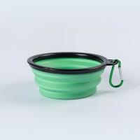 China Collapsible TPE Foldable Silicone Dog Food Bowl 350ML/1000ML Portable Travel Feeding Solution for sale