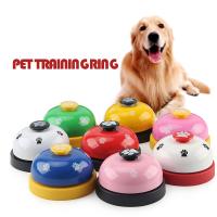 China Pink Rose Ring Bell Dog Potty Training Intelligent Interactive Pet Toys for sale