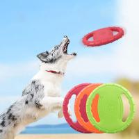 China EVA Dog Flying Disc 20.5cm Durable Outdoor Pet Training Toy Non-Toxic Floatable for sale