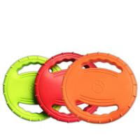 China EVA Dog Flying Disc 20.5cm Durable Outdoor Pet Training Toy Non-Toxic Floatable for sale