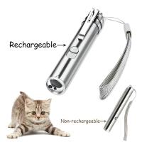 China USB Rechargeable Laser Cat Toy with Purple Red White 3-Color Laser Pointer for Interactive Pet Play for sale